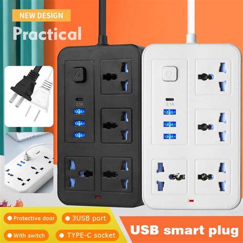 Zeus Extension Outlet W Usb Ports And Type C N Power Supply A Electric Socket Line