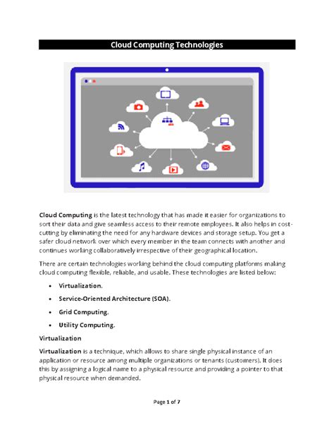 Topic 2 Cloud Comuting Cloud Computing Technologies Cloud Computing Is The Latest Technology