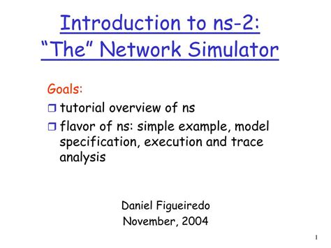 Ppt Introduction To Ns 2 The” Network Simulator Powerpoint