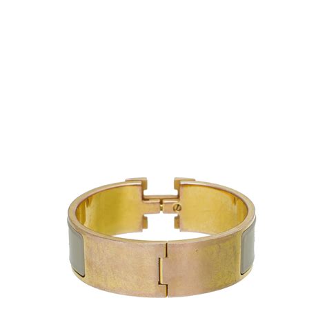 Hermes Marron Glacé Clic Clac H Bracelet The Closet