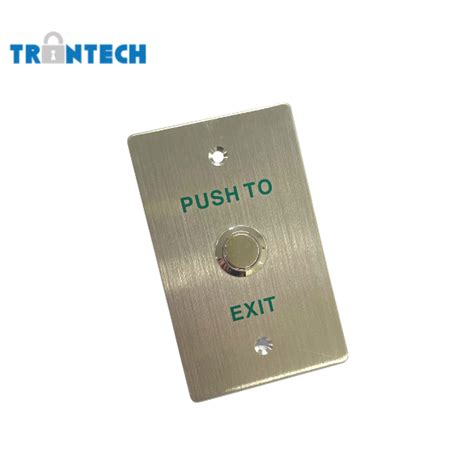 Access Control System Exit Button Stainless Steel Trantech Security