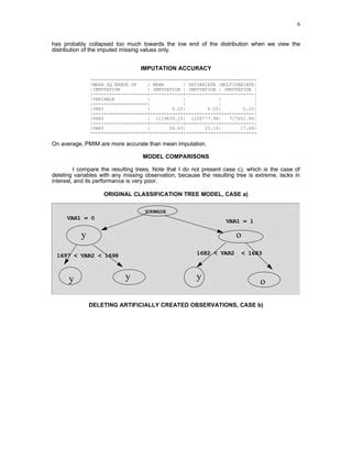 Poor Man S Missing Value Imputation DOC