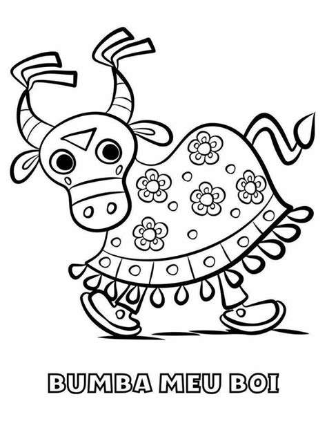 Imprimir Bumba Meu Boi Para Colorir