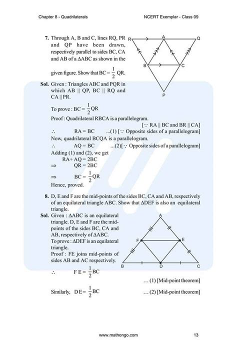 Ncert Exemplar For Class 9 Maths Chapter 8 Mathongo