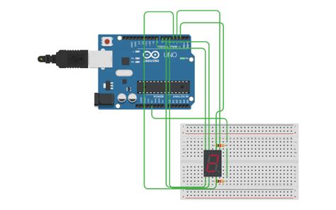Circuit Design Display De 7 Segmentos Tinkercad