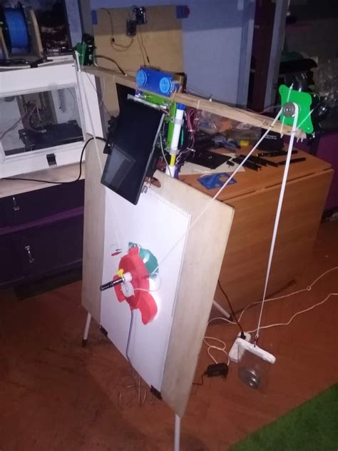 Vertical X Y Plotter Drawing Robot Arduino Plotter 6 Steps
