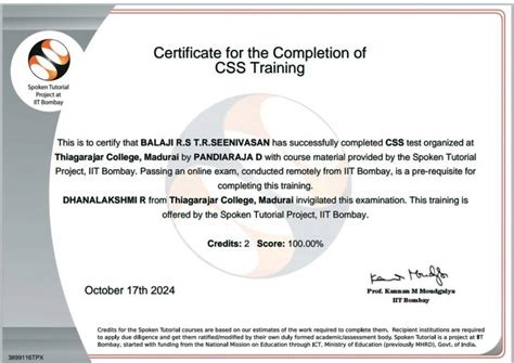 R S Balaji On Linkedin Webdevelopment Css Iitbombay Spokentutorialproject