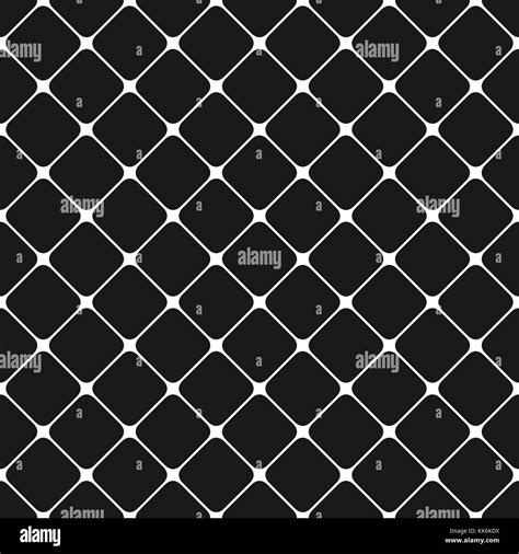 Seamless Monochrome Rounded Square Grid Pattern Background Graphic Design From Diagonal