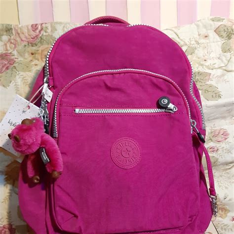Original Kipling Pink Backpack Womens Fashion Bags And Wallets