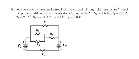 Solved For The Circuit Shown In Figure Find The Current Chegg Com