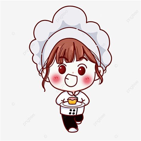 รูปการ์ตูนยิ้มทำอาหารเค้ก Png เชฟ พักผ่อน พ่อครัวขนมภาพ Png และ Psd สำหรับดาวน์โหลดฟรี เชฟ