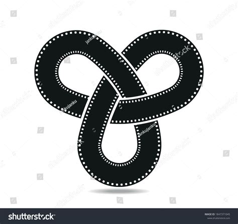 Mobius Loop Three Elements Made Filmstrip Stock Vector Royalty Free 1847371045 Shutterstock