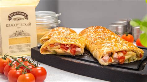 Горячая закуска на Праздничный стол Потрясающая Выпечка с ветчиной и сыром Youtube