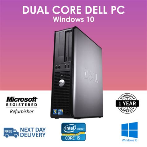 Refurbished Dell Dual Core Desktop Tower Tb Gb Memory Windows Wifi On Onbuy