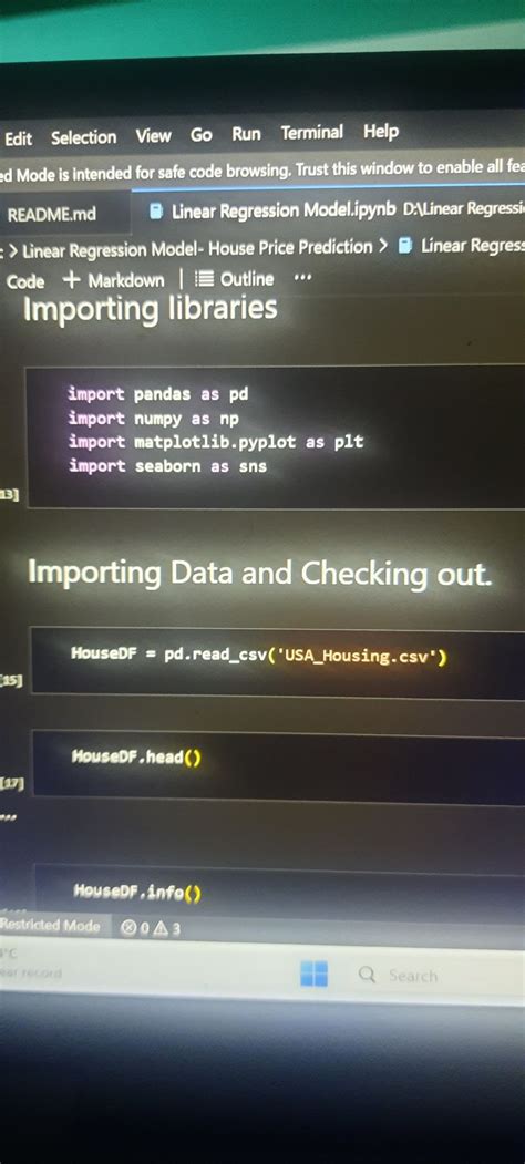 Bhuvan Sathya On Linkedin Hello Guys I Completed My Task 1 Of Bharat Intern That Is House Price