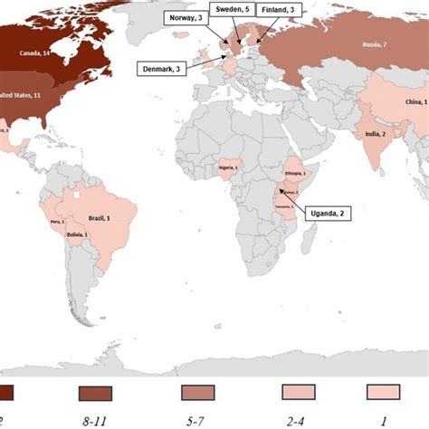 choropleth map showing the geographical distribution of the indigenous