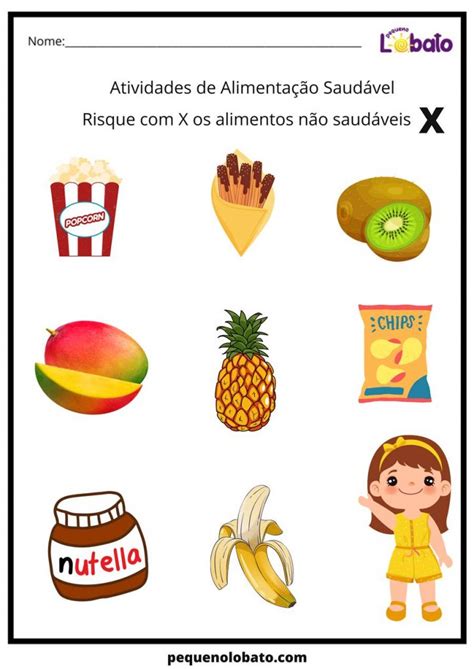 Top 17 Atividades De Alimentação Saudável E Não Saudável 2025