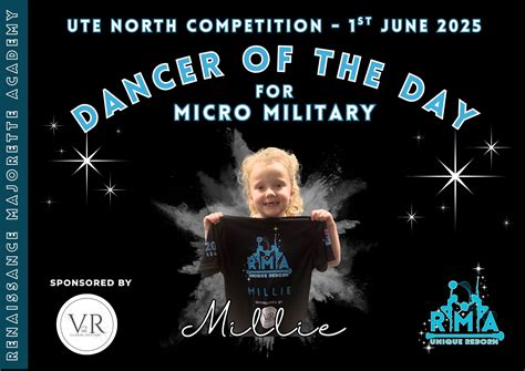 Renaissance 🤩 Micro Military Dancer Of The Day Award🤩 Our Micro