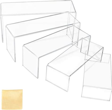 Presentatiestandaard Van Transparant Plexiglas 5 Stuks 5 Maten