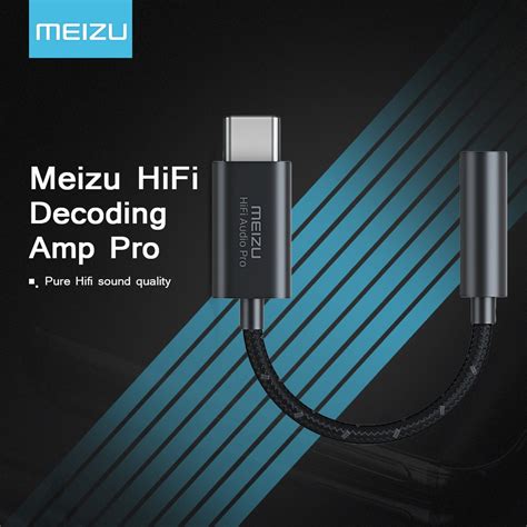 Meizu Hifi Dac усилитель для наушников Pro декодирование тип C до 3 5 мм аудио адаптер Высокая