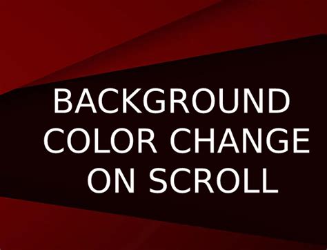Background Color Change On Scroll Essential Classy Addons For Elementor