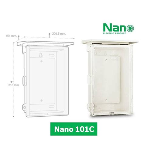ตู้กันน้ำ ฝาทึบ Nano 101 ตู้พลาสติกกันน้ำ ตู้พีวีซี สินค้าพร้อมส่ง Shopee Thailand