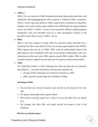 Report Of Internet Connections DOC