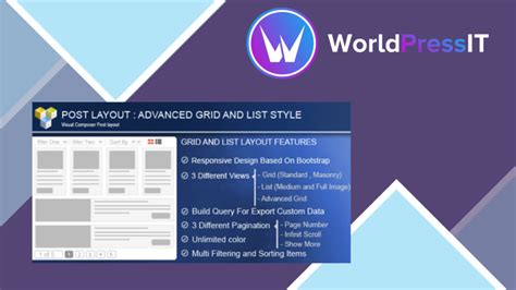 advance post grid list for visual composer worldpress it