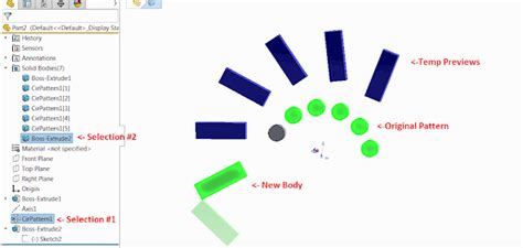 Create Rotational Transformation Of Circular Pattern Via SOLIDWORKS API