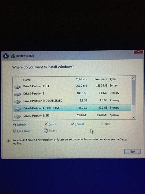 unable to install windows after using bootcamp assistant macrumors forums