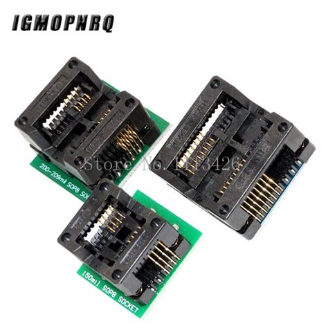 Sop16 To Dip8 Wide Body Seat Wide 150mil 200mil 208mil 300mil Programmer Sop8 Adapter Socket For