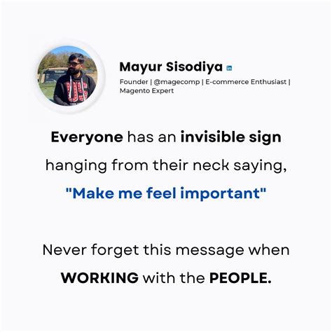 Mayur Sisodiya On Linkedin Importancematters Workwithpeople