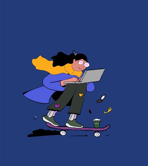 Girls In Tech 👌🏻🚀 8 მარტისთვის დახატული ილუსტრაცია 🚀 Be Diligent Unrestricted Positive And