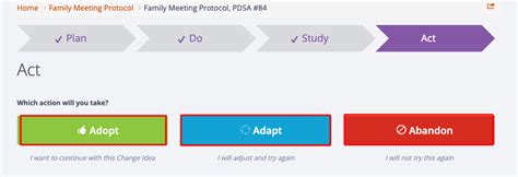 Run A Guided PDSA Act Adopt Adapt Abandon Carnegie Foundation