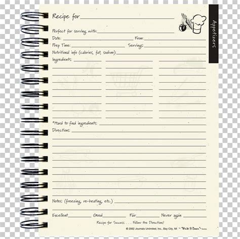 Paper Notebook Font Png Clipart Cook Font Journal Miscellaneous