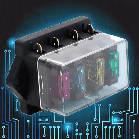 12 В 24 В 4 пути Автомобиль Грузовик Авто лезвие предохранителей держатель цепи Стандартный Ato