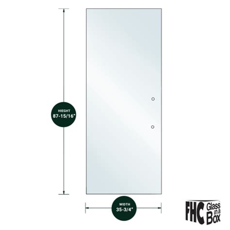 Fhc Fhc 12 Clear Tempered Glass For Herc Door 35 34 X 87 1516