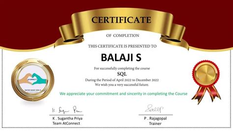 Balaji S On Linkedin Sql Certification Datamanagement