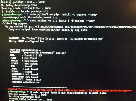 Running Into Issues While Trying To Install Pygame On A Rpi Using