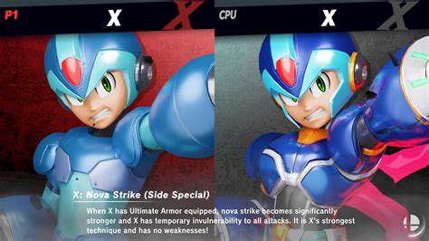 Mega Man X Moveset Mod For Super Smash Bros Ultimate Ssbu Mods