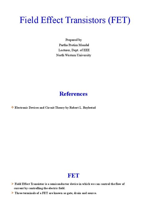 field effect transistor pdf