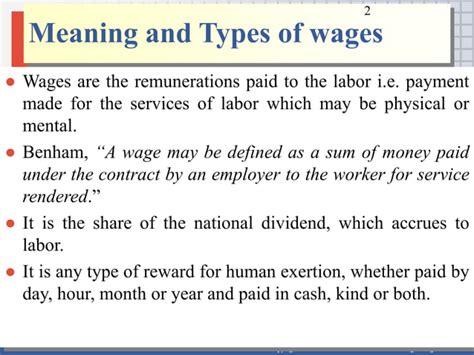 Wage Fund Theory Ppt Business Business And Finance