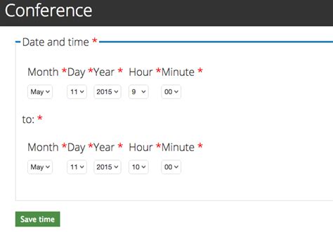 Creating A Schedule Conference Organizing Distribution Drupal Wiki Guide On Drupal Org