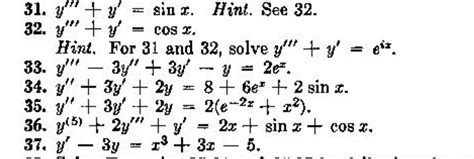 Solved Find A Particular Solution Of Each Of The Following