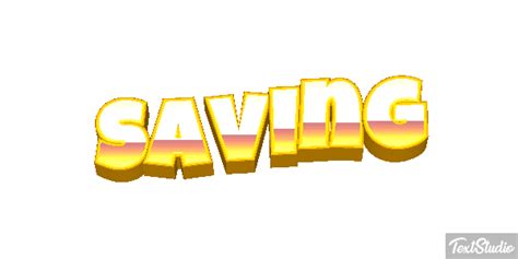 Saving Word Animated  Logo Designs