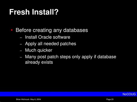 PPT Oracle RDBMS Patching PowerPoint Presentation Free Download ID