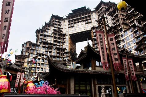 Premium Photo Historic Ancient 72 Tujia Stilted Buildings Scenic Area