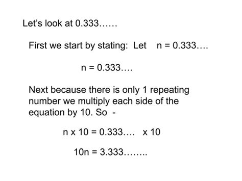 Repeating Decimal To Fraction 1 PPTX