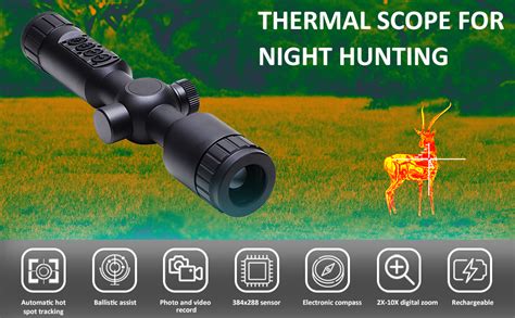 Thermal Scope Hunting Night Vision 384x288 30mm Lens Thermal Monocular 1800m