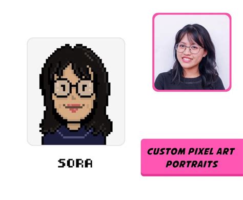 Custom Pixel Art Portrait 8 Bit Portrait Drawing Pixel Portrait From